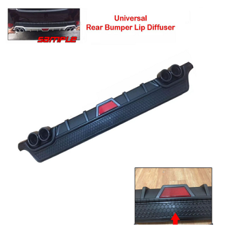 Rear Bumper Diffuser UNIVERSAL (Matte Black) | Lazada PH
