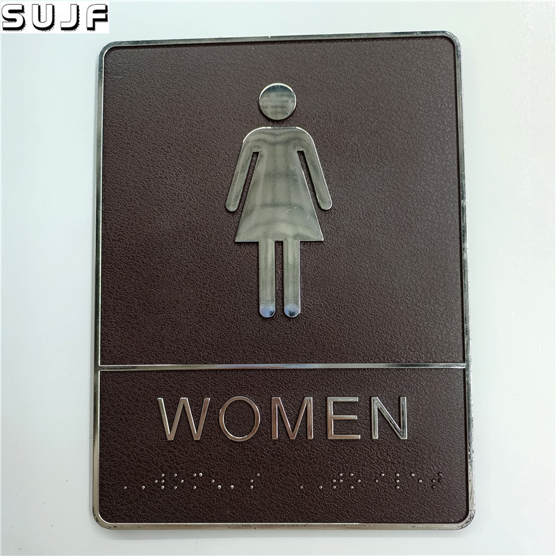 【Toilet Sign】Acrylic Toilet Sign Plate Men & Women WC Symbol Adhesive ...