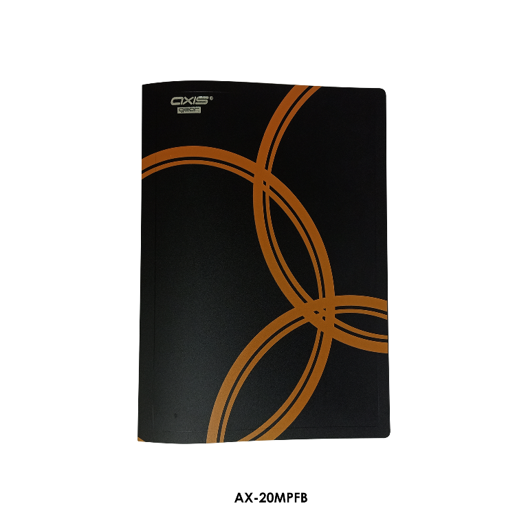 Clearbook Black Long FC Folder Display Book Non-Refillable 20 Pockets ...