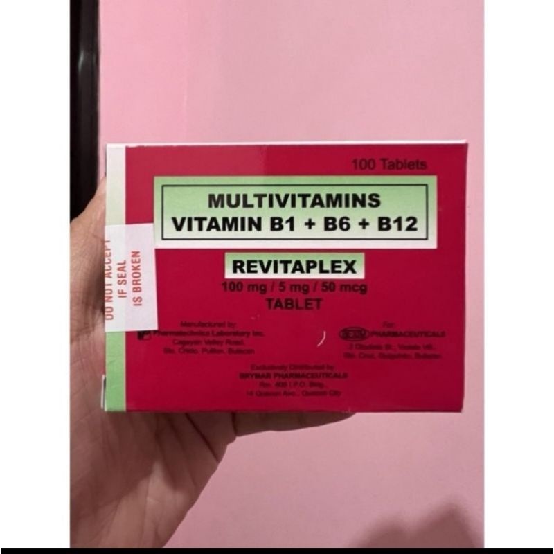 Vitamin b complex (MYREVIT-B / NERVGEN 100 / RAPID-B / NERVITA) 100mg ...