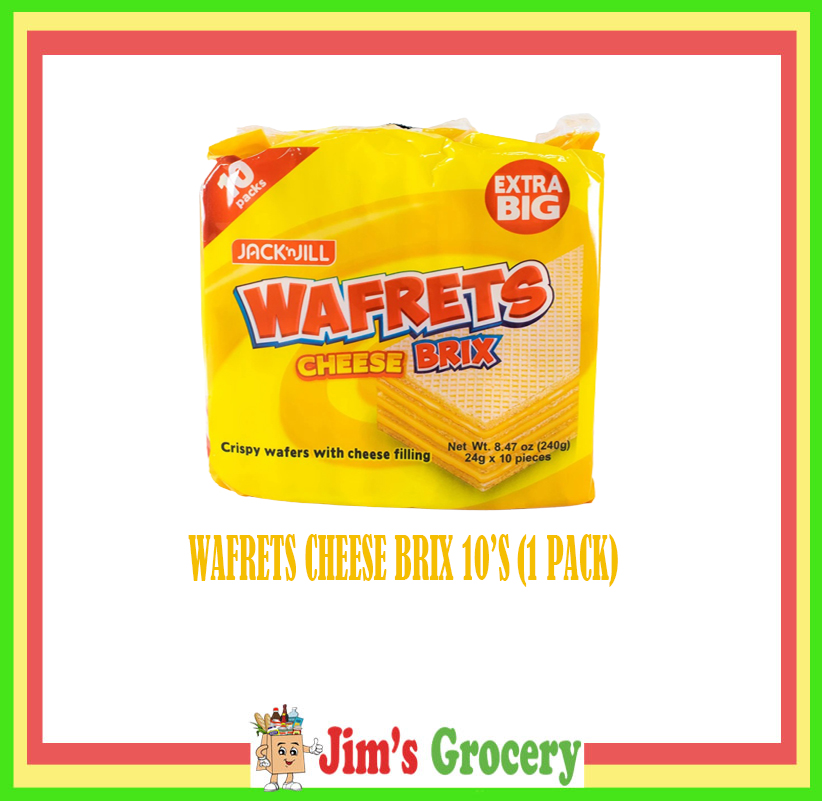 JIMS WAFRETS BRIX CRISPY WAFER FILLING CHOCO/CHOCO VANILLA/CHEESE 10'S ...