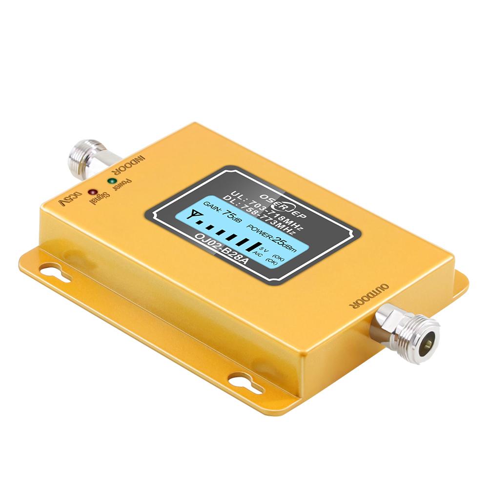 70dB LCD LTE 700MHz B28A 4G Mobile Phone Signal amplifier เครื่องขยาย ...