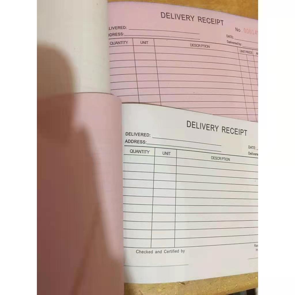 DELIVERY RECEIPT Carbonless Copy Paper 13.2x19.2cm（10 Books/1 Set ...