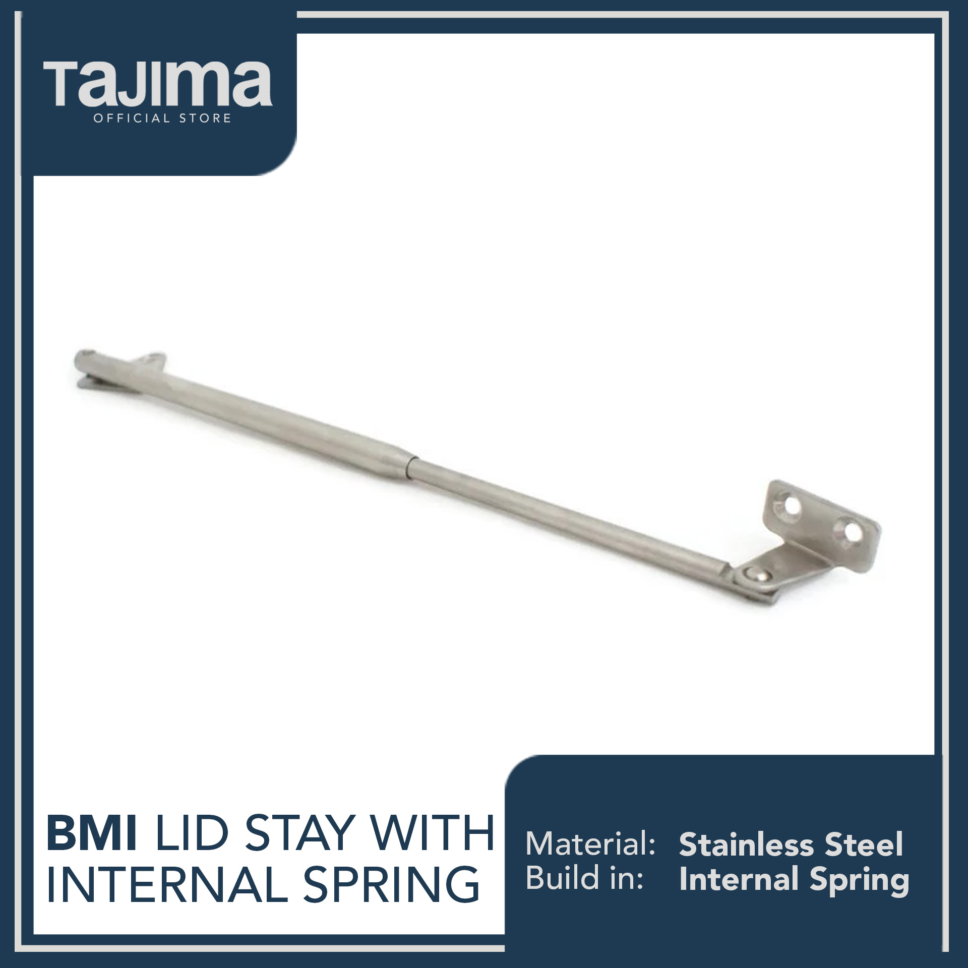 Stainless Steel Lid Stay with Internal Spring for Cabinet Drawer Door ...