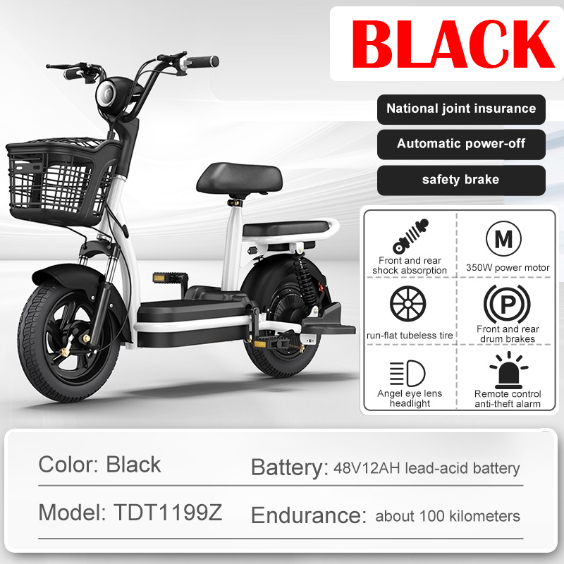 Electric bicycle Electric Bike Paddle Electric Scooter Rechargeable ...
