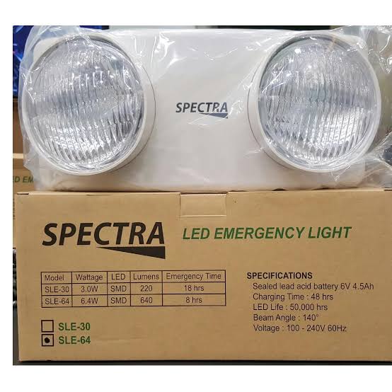 SPECTRA Emergency Light 6.4W SLE-64A | Lazada PH