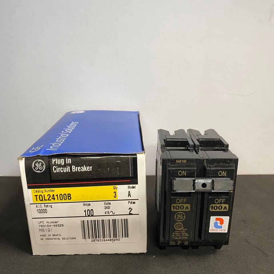 GE Circuit Breaker 15Amp - 100 Amp 2 pole Plug in TQL | Lazada PH