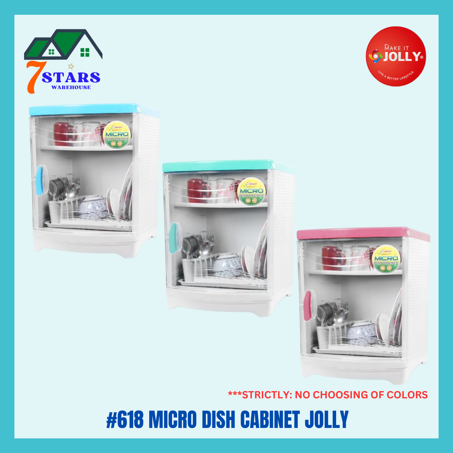 JOLLY PLASTIC #618 MICRO DISH CABINET - 7 STARS WAREHOUSE | Lazada PH
