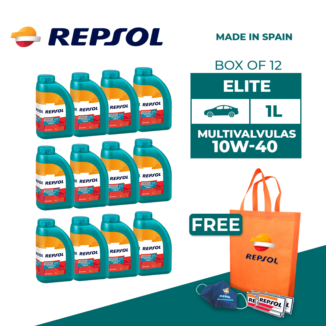 Repsol Elite Multivalvulas 10W-40 Fully Synthetic Engine Oil (1L x ...