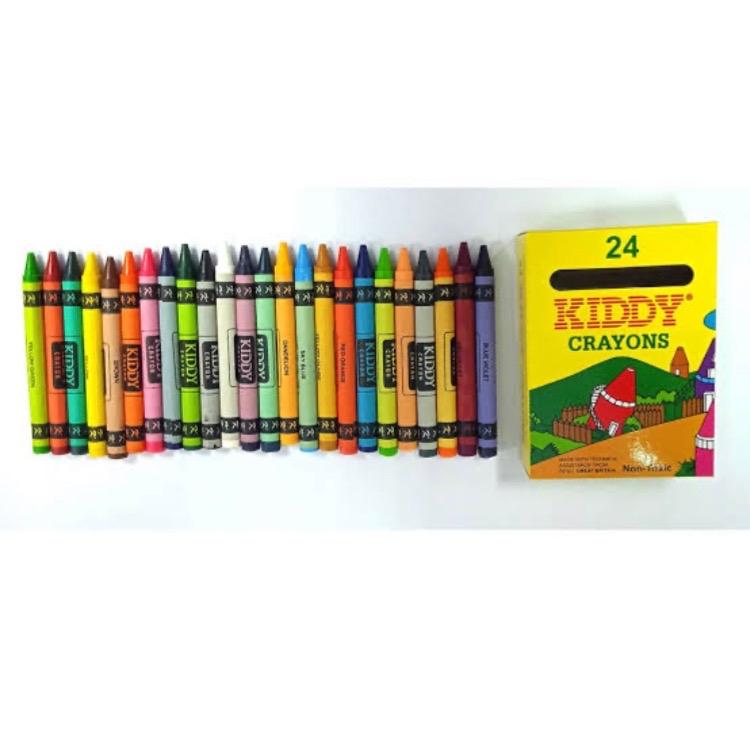 Kiddy Crayons 8,16,24 and Giant 8colors | Lazada PH