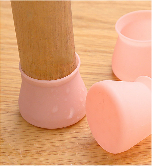 Okey Shop 4pcs Silicone Table Chair Leg Mat Thick Non-Slip Table Chair ...