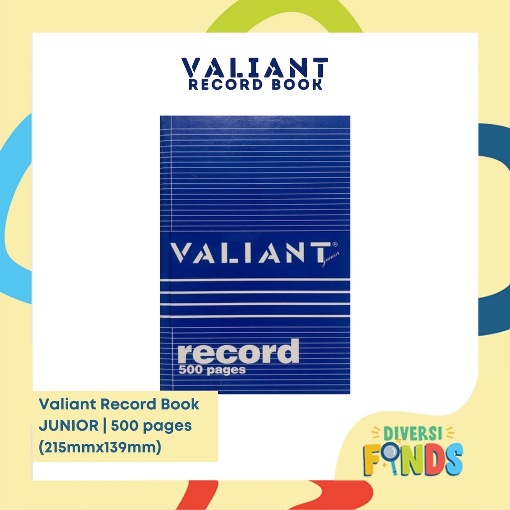 1 pc Valiant Record Book Junior / Big Size - 150pgs 200pgs 300pgs ...