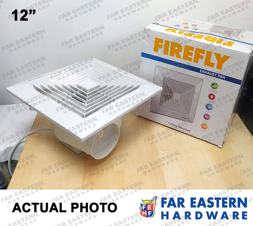 FIREFLY Ceiling Duct | Wall Mounted Exhaust Bathroom Fan Air Ventilator ...