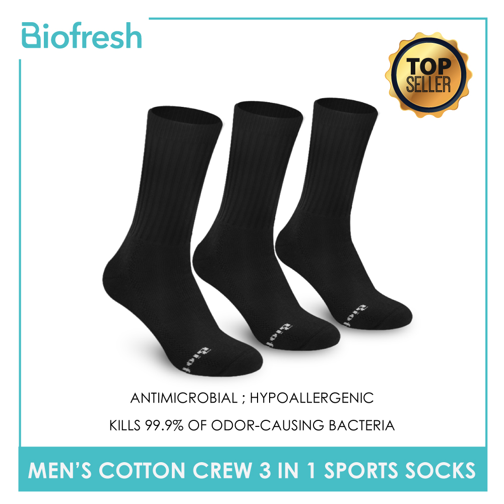 Biofresh RMSKG20 Men's Antimicrobial Thick Combat Sports Socks 3 pairs ...