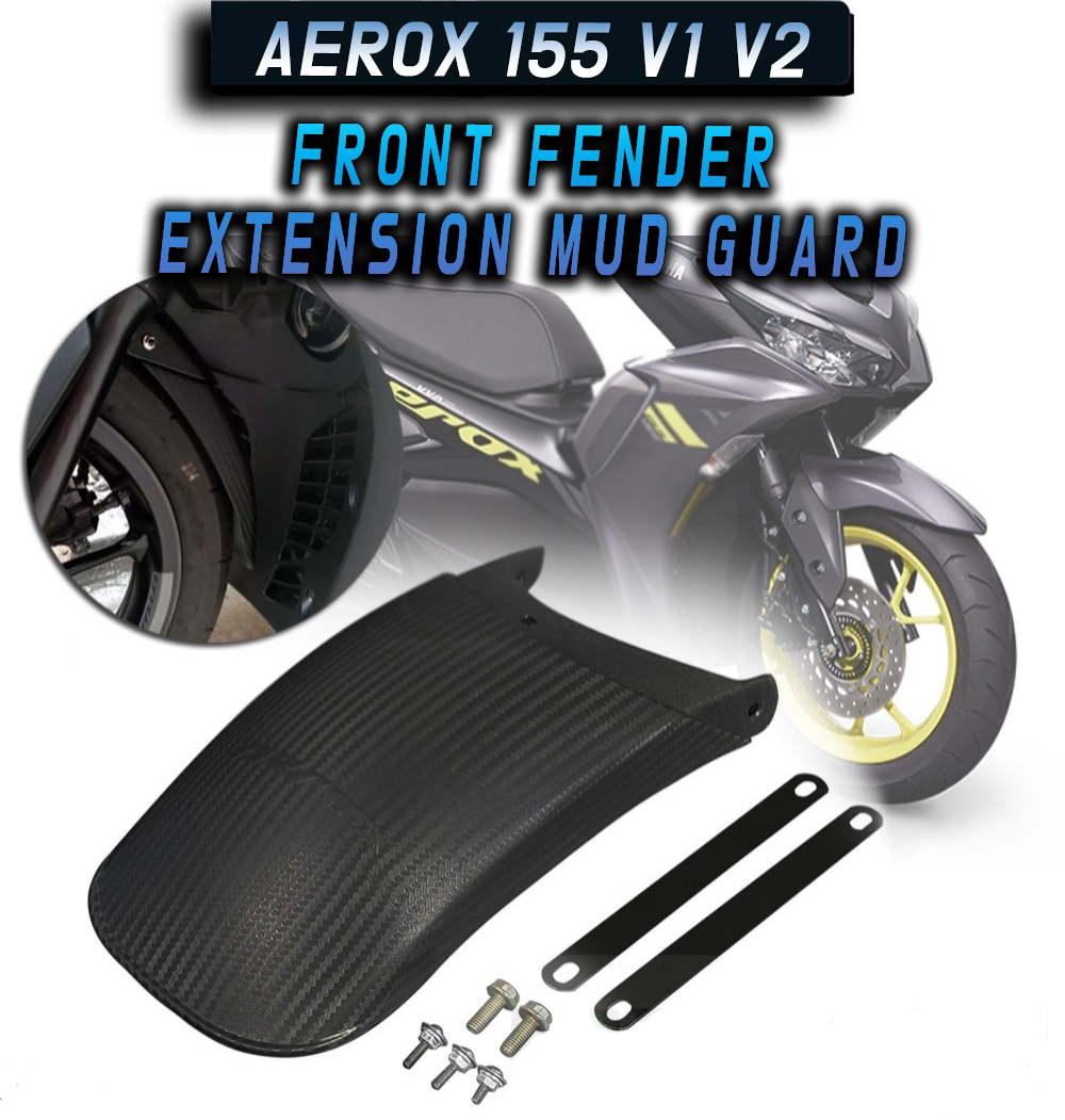 M King⭐Front Mudguard AEROX 155 V1 V2 /AEROX 2021 Carbon front fender ...