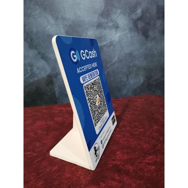 【Bagong】 Gcash Maya Bank QR Scan to Pay QR Standee 5mm makapal | Lazada PH