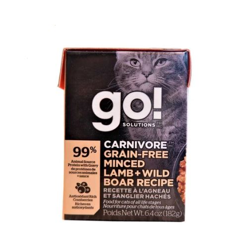 Go! Solutions Carnivore Grain Free Lamb, Wild Boar Recipe Cat Wet food ...