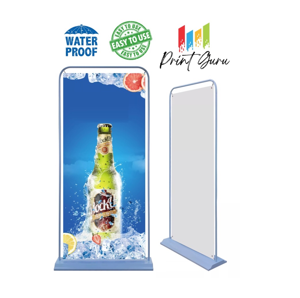 Door Frame Banner Stand for 80cm x 180cm Print Size Tarpaulin (Hook-On ...
