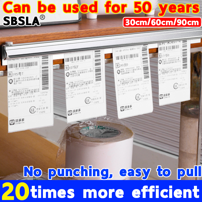 No drilling needed SBSLA Ticket Holder Tab Grabber Bill Receipt Check ...