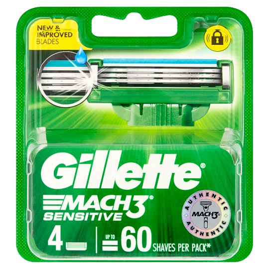 Gillette Mach 3 refill 4 cartridges sensitive | Lazada PH