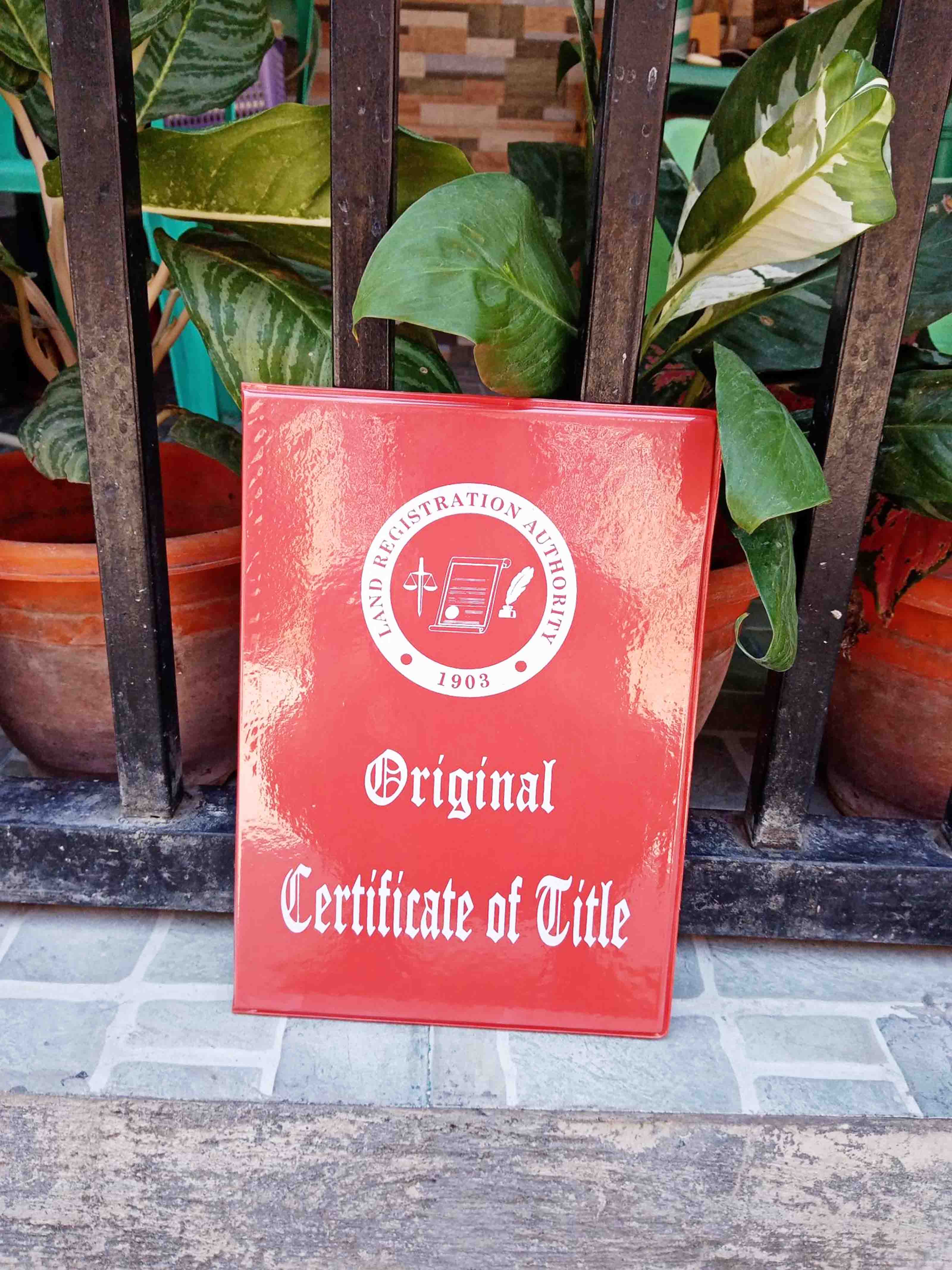 A4 size/Land Title holder/Land certificate holder/transfer title holder ...