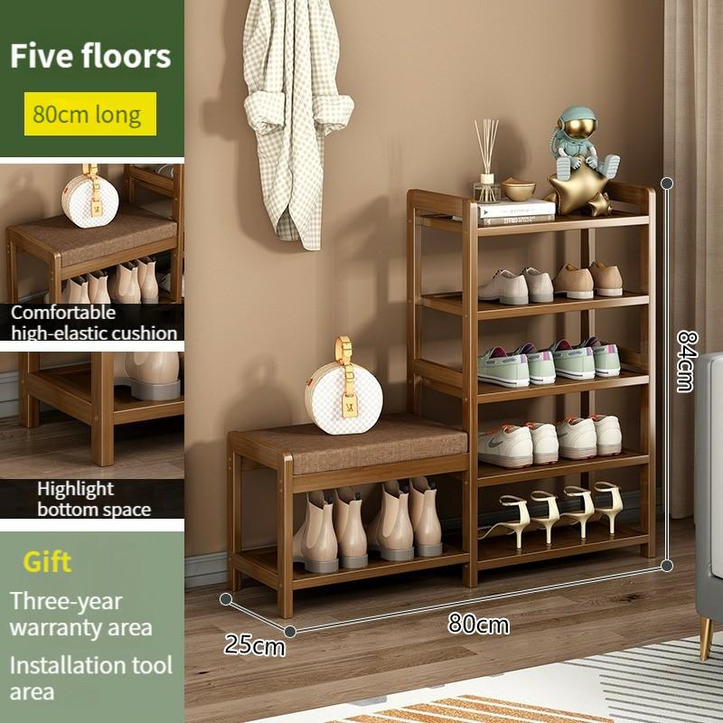 2 in1 Shoe Rack Shoe Cabinet Shoe Changing Stool Wooden Shoe Rack with ...