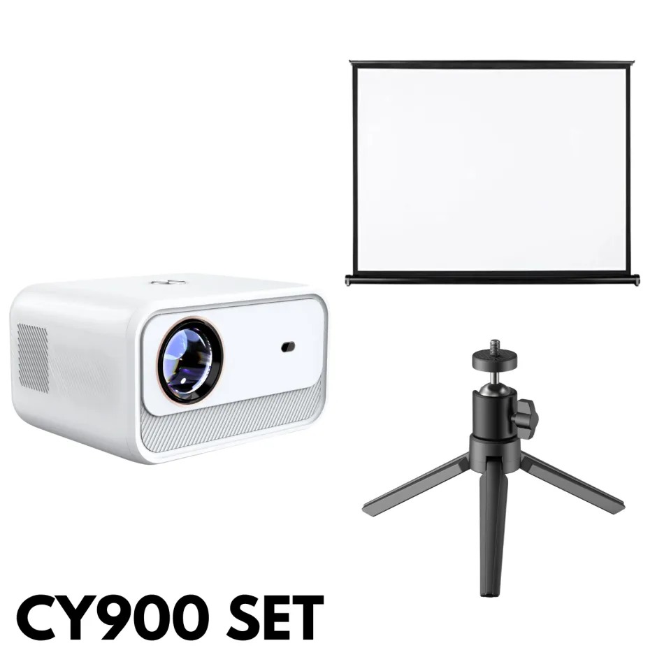 Free ShippingLUMOS Y8 PROJECTOR FREE STAND & SCREEN 1080 FULL HD WIFI ...