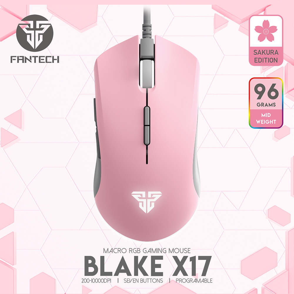 FANTECH X17 BLAKE MACRO RGB GAMING MOUSE - Black White | Lazada PH