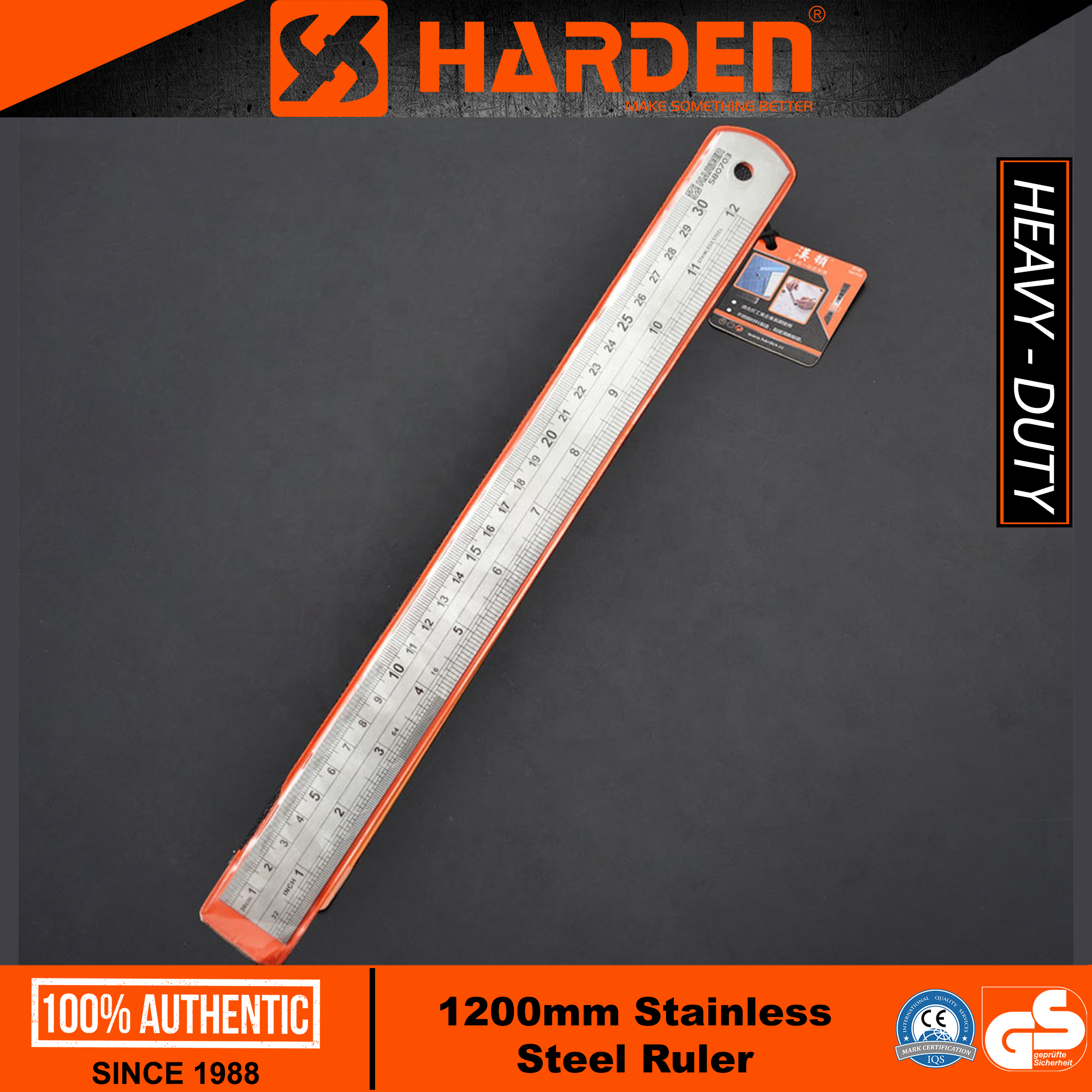 Harden 150,300,500,1000,1200,1500,2000mm Stainless Steel Ruler (CLASSIC ...