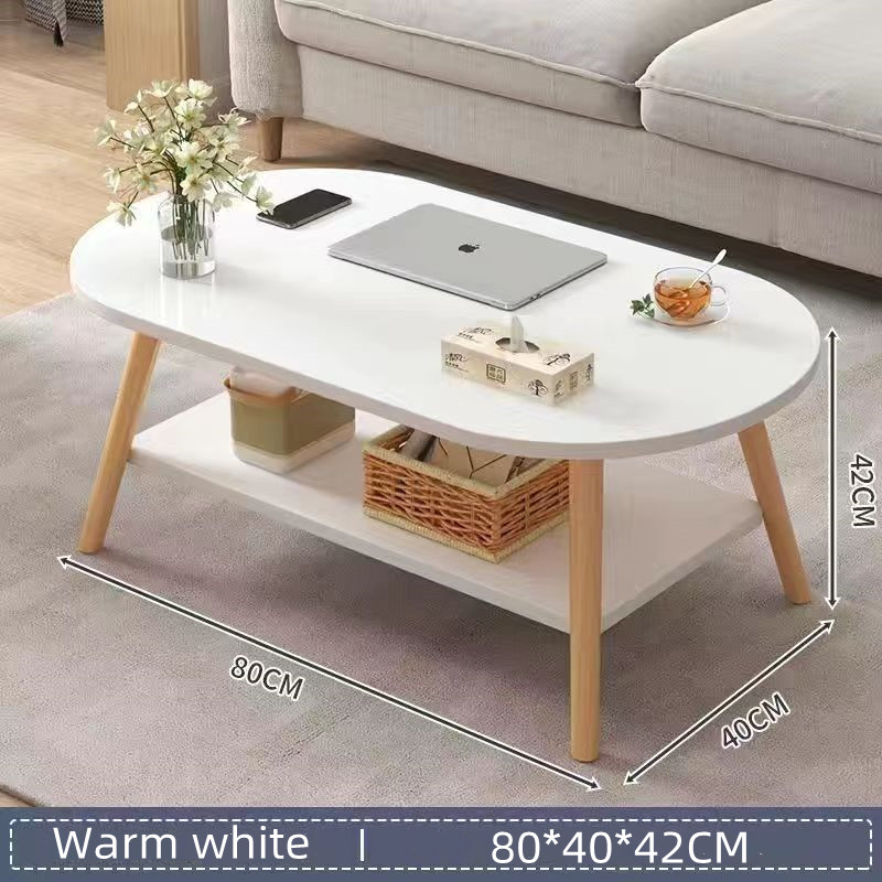 Nordic style simple table, Round coffee table, Central table, Living ...