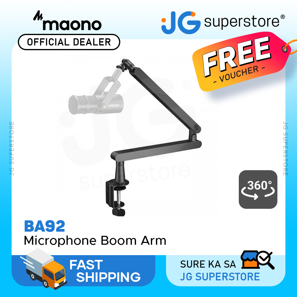 Maono BA92 Microphone Suspension Boom Arm Stand Aluminium Alloy 360 ...