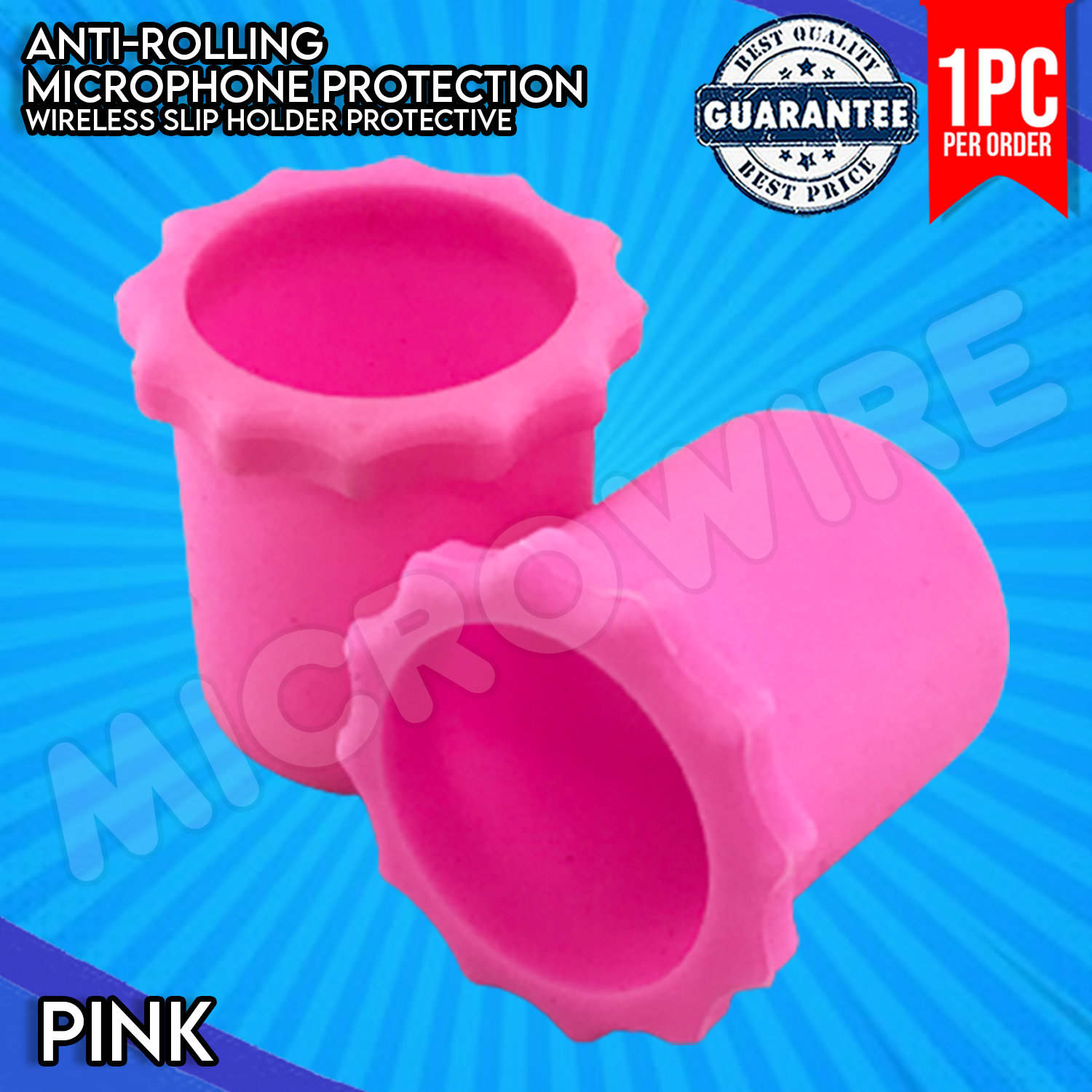 Anti-Rolling Microphone Protection Wireless Slip Holder Protective ...