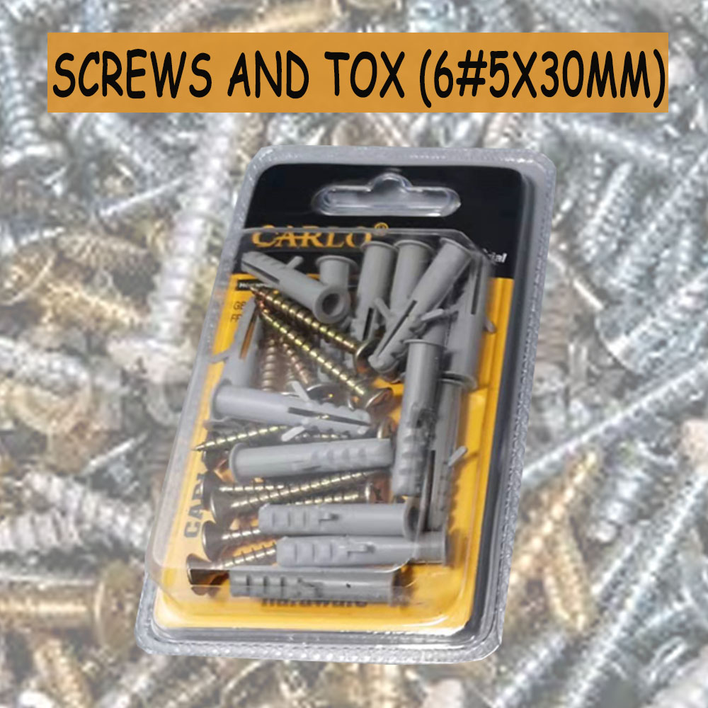 Honny‘s home SET OF FISHER SCREWS WITH TOX , PLASTIC PLUGS ANCHOR ...