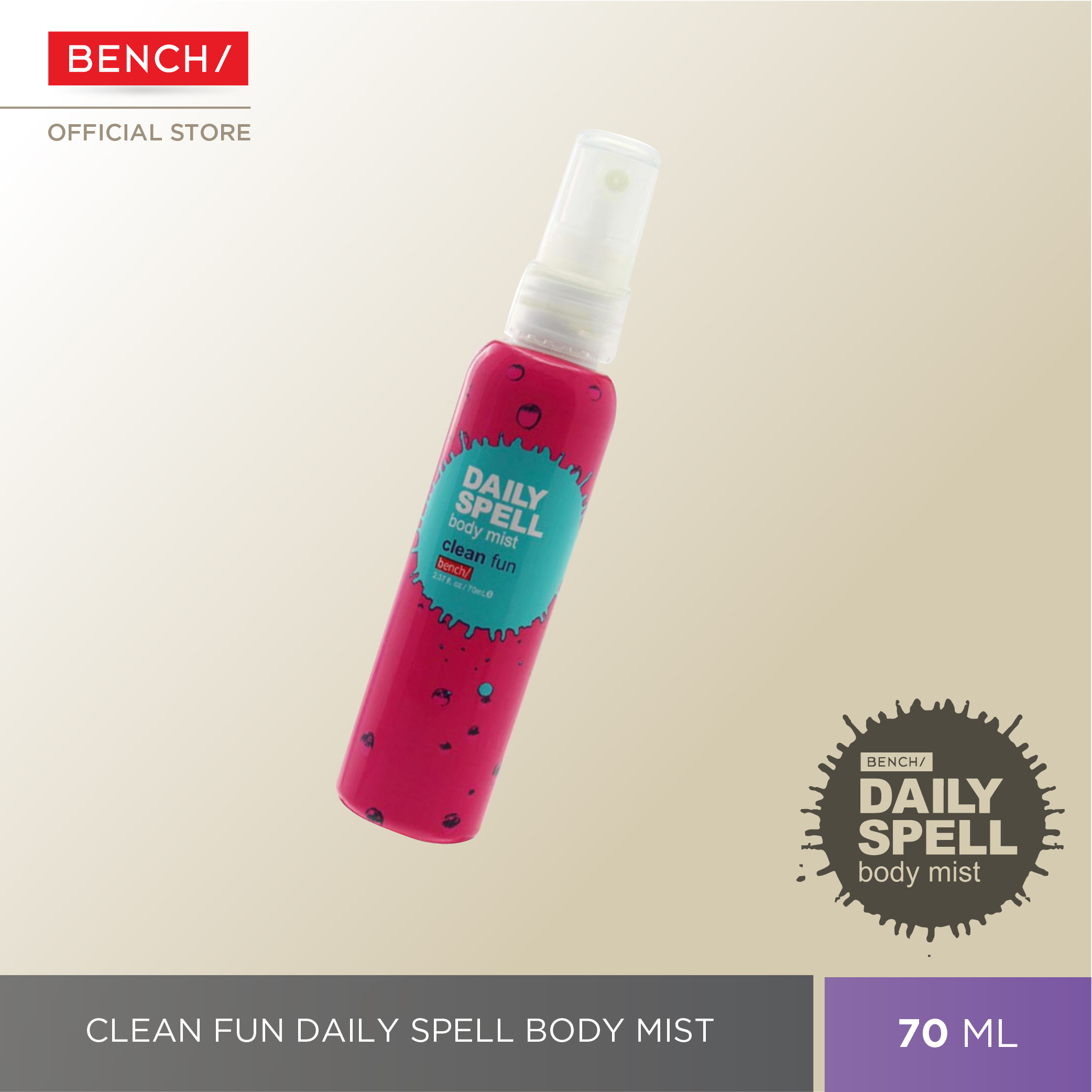 BENCH- CPC3070A 70ml Clean Fun Daily Spell Body Mist | Lazada PH