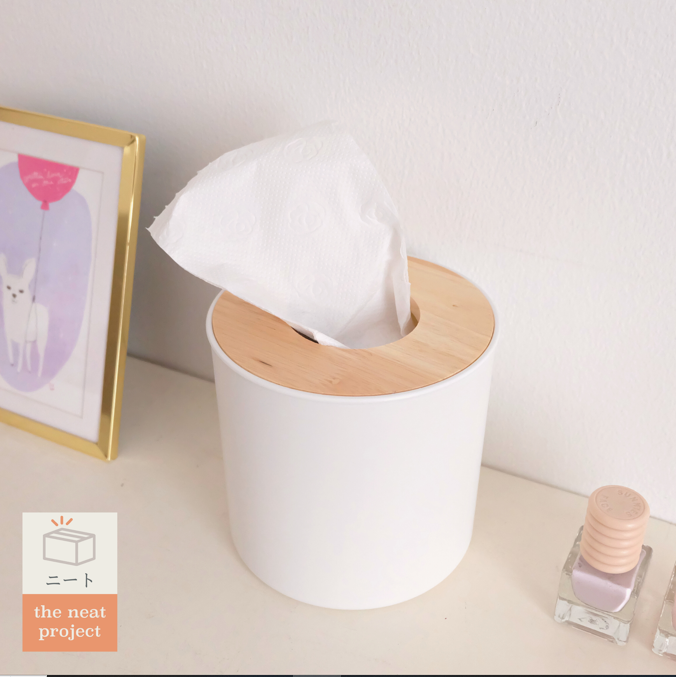 Sachi Round Tissue Box with Wood Minimalist Design | Lazada PH