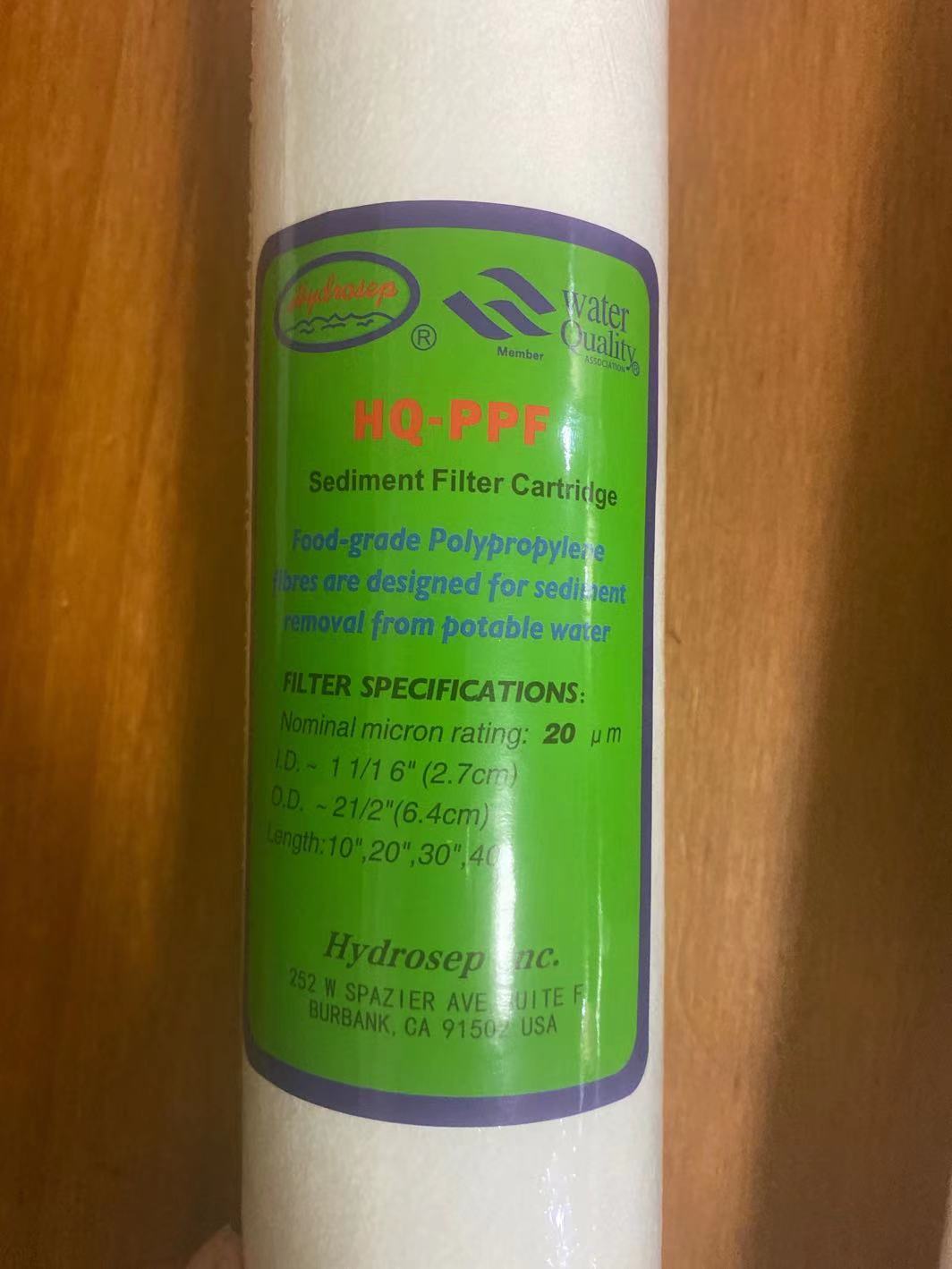 Hydrosep 10inch Sediment Filter Cartridge SL10 mincron 1 , 5 ,10 & 20 ...