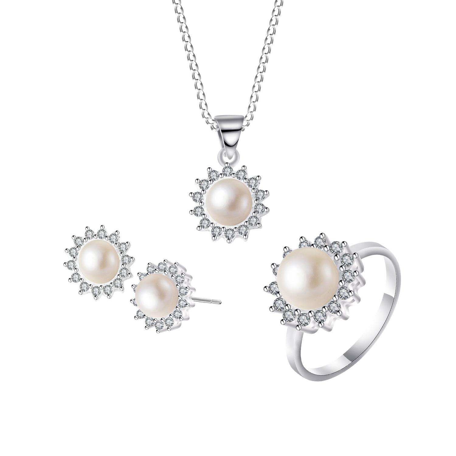 Morning Star Silver S089 92.5% Italy Silver Jewelries Set | Lazada PH