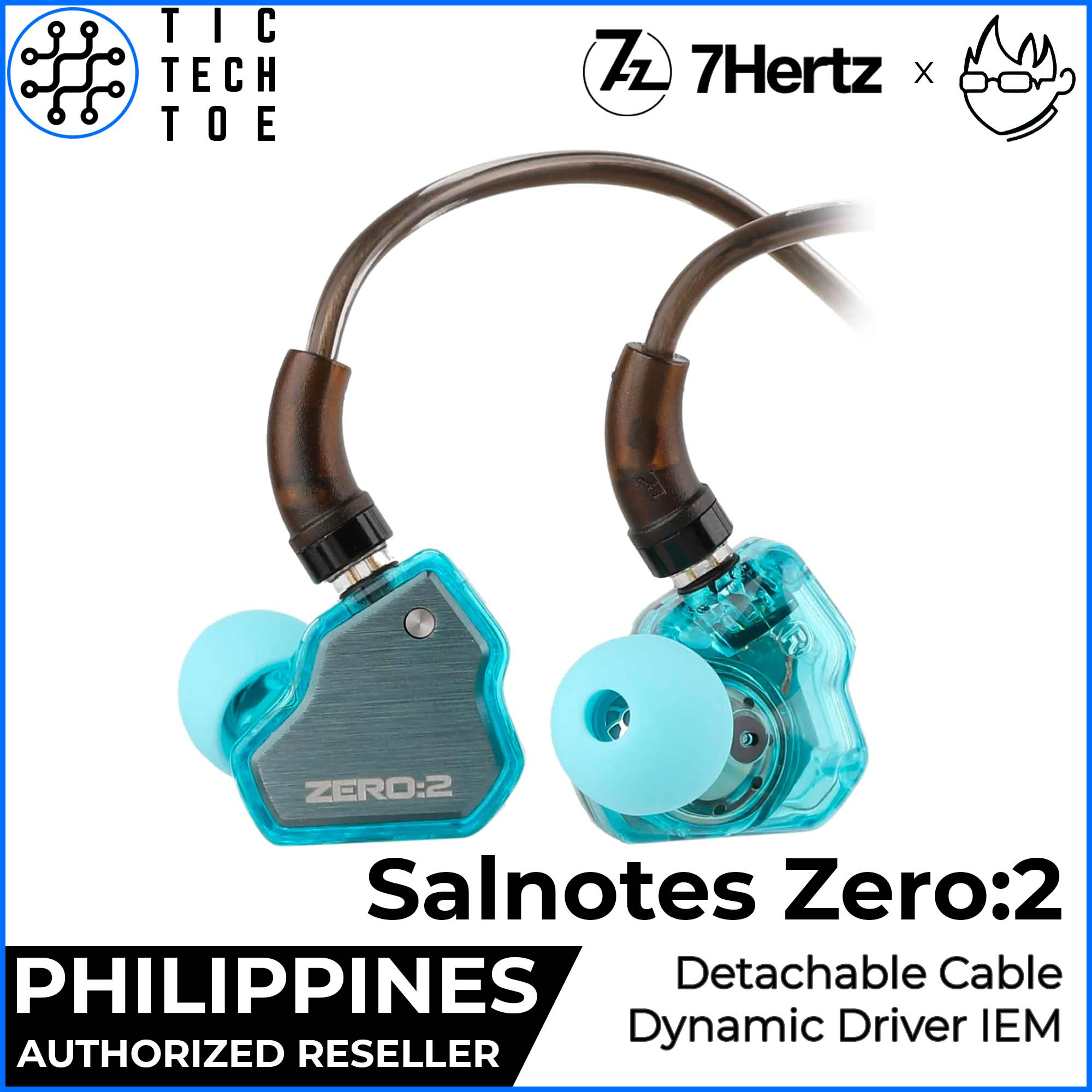 7Hz x Crinacle Salnotes Zero:2 II Steel Faceplate Dynamic Driver ...