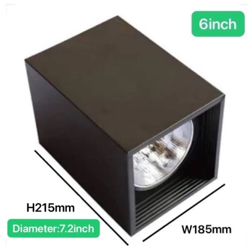 -EASYLITE- BIGLITE E27 SURFACE MOUNTED PINLIGHT SQUARE WHITE/BLACK ...