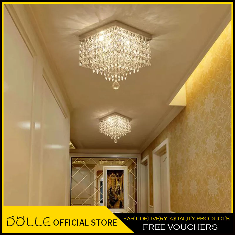 【Free Bulb+PH Local】DOLLE Chandelier Ceiling Sala Modern creative ...