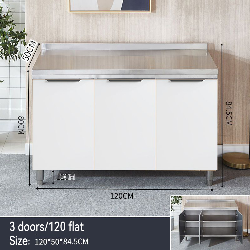DOKIO Stainless Steel Kitchen Cabinet Sink Cabinet Drawers Gas Stove ...