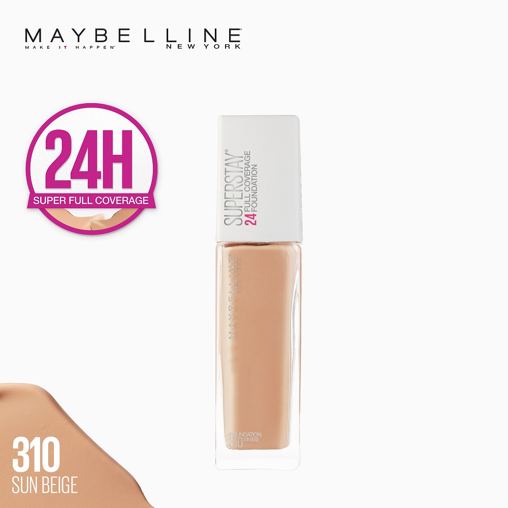 MAYBELLINE Super Stay 24H Full Coverage Foundation - 310 Sun Beige ...