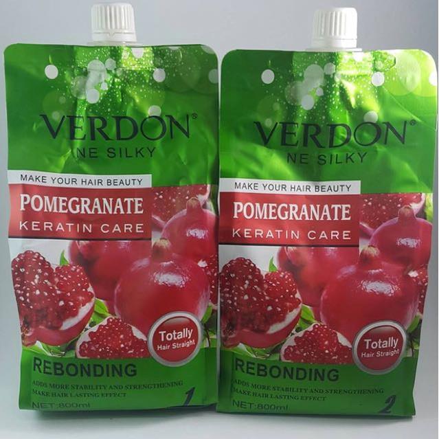 Verdon Keratin Care Rebonding Rebond Set Pomegranate and Argan oil ...