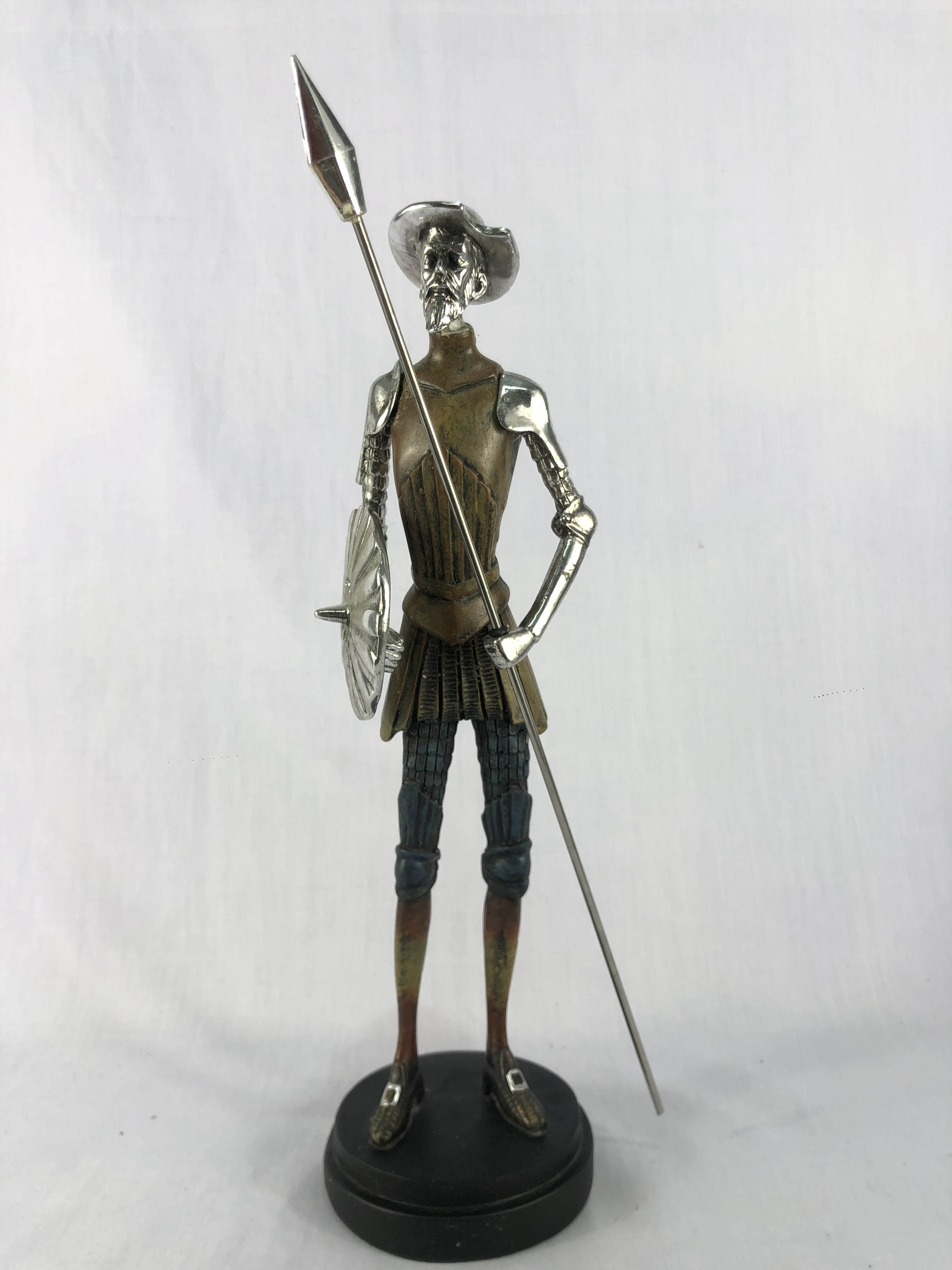 Don Quixote Silver Knight in Shining Armor Figurine Display - Home ...