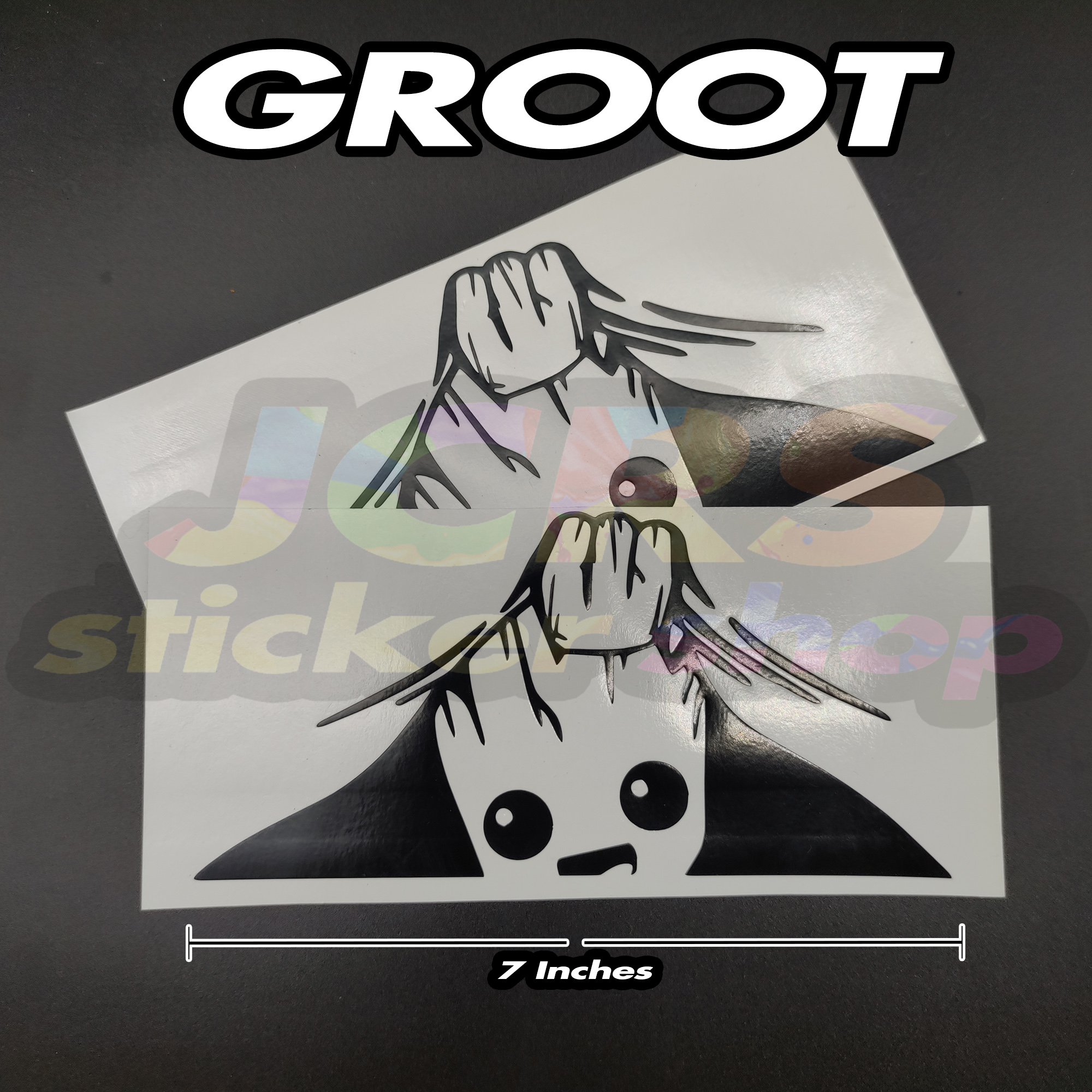 Car Sticker Peeking Monster Groot - Decals for your automobile ...