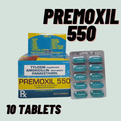 [VETKLIX] 10 TABLETS PREMOXIL 550 TAB/ GAMOT PARA SA MANOK | Lazada PH