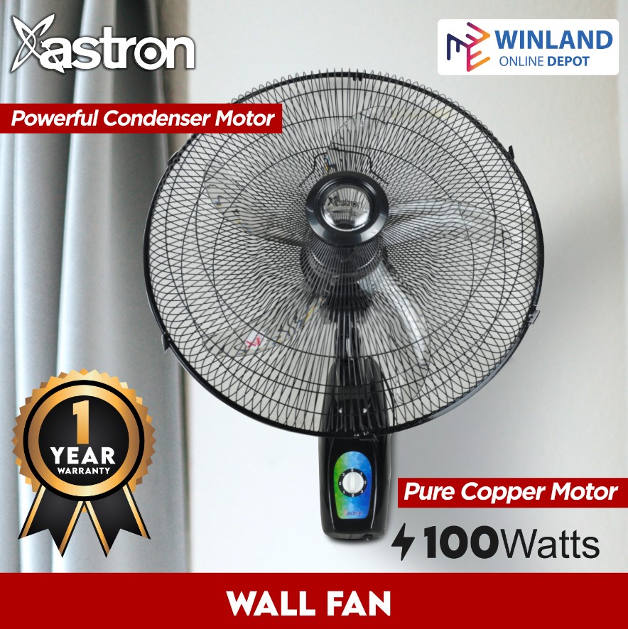 ASTRON by Winland Powerful 5 Leaf Blade GIGA 20inch Wall Fan | Electric ...