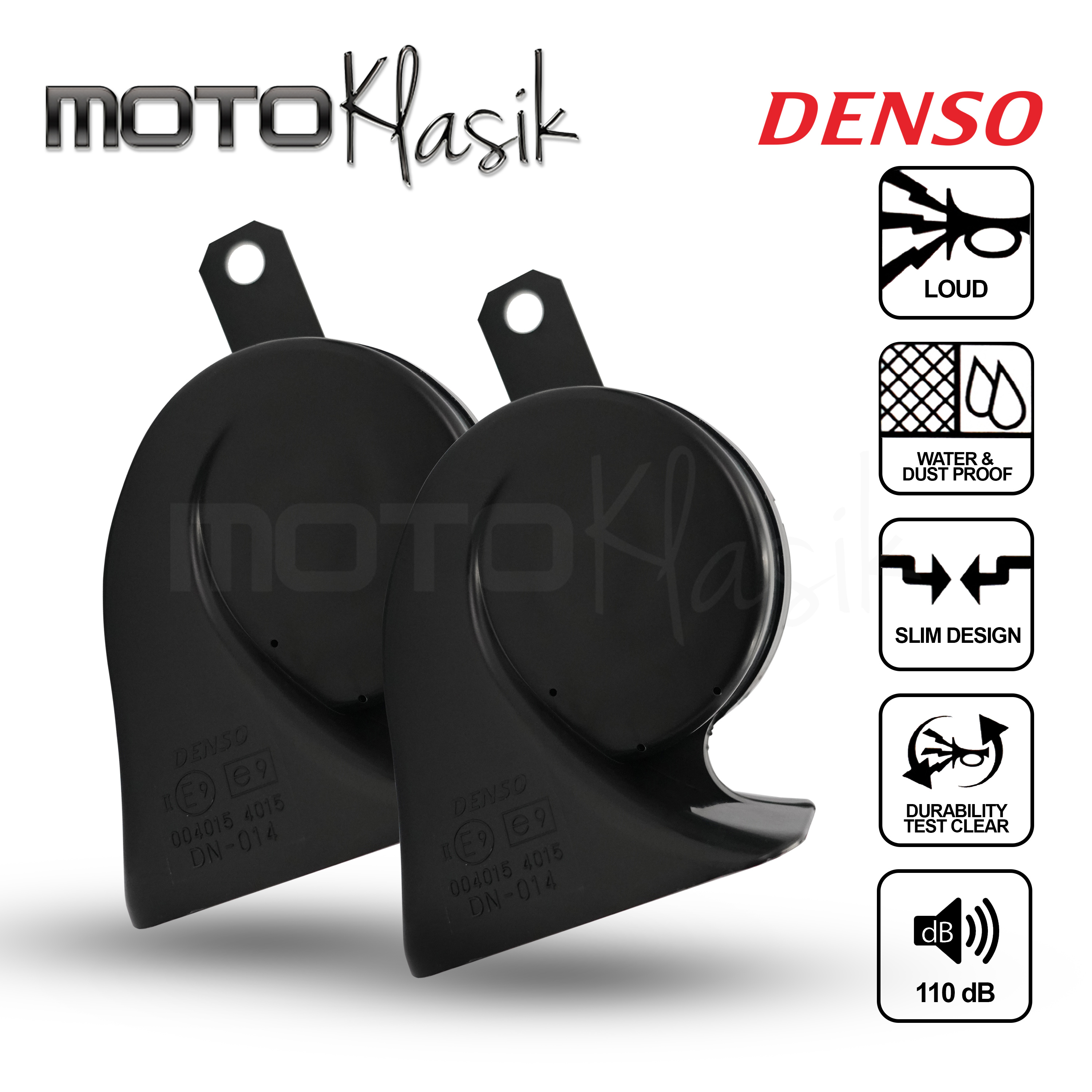 DENSO ORIGINAL COMPACT HORN SETS (BIG / SMALL) / ELECTRIC HORN POWER ...