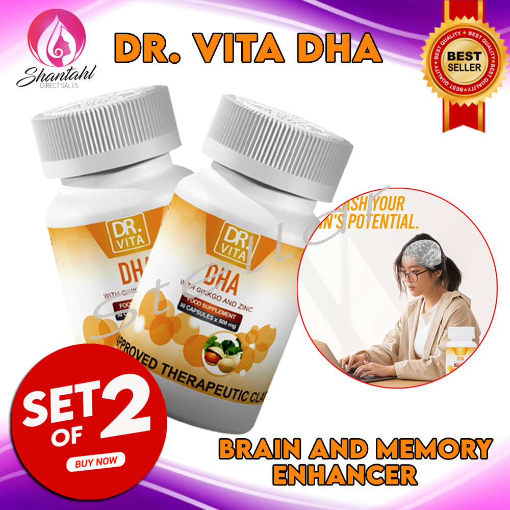 SET OF 2! Dr. Vita DHA with Ginkgo and Zinc (Elderly), Dr. Vita DHA for ...