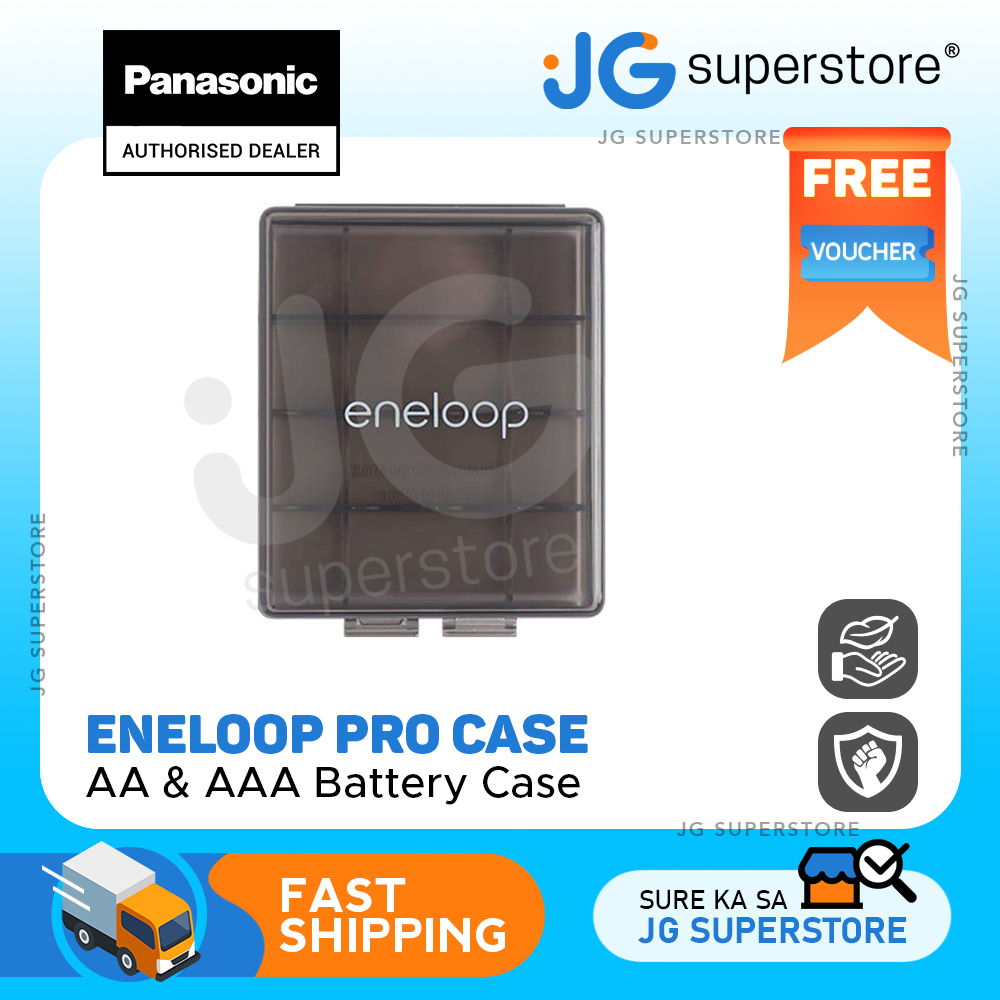 Panasonic Eneloop Pro Storage Case For AA and AAA Battery (Obsidian ...